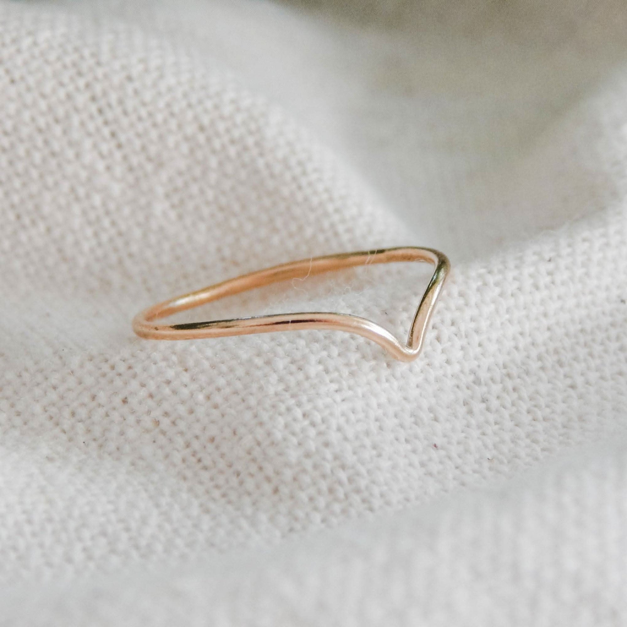 Dainty Chevron Stacking Ring | Barberry & Lace Jewelry